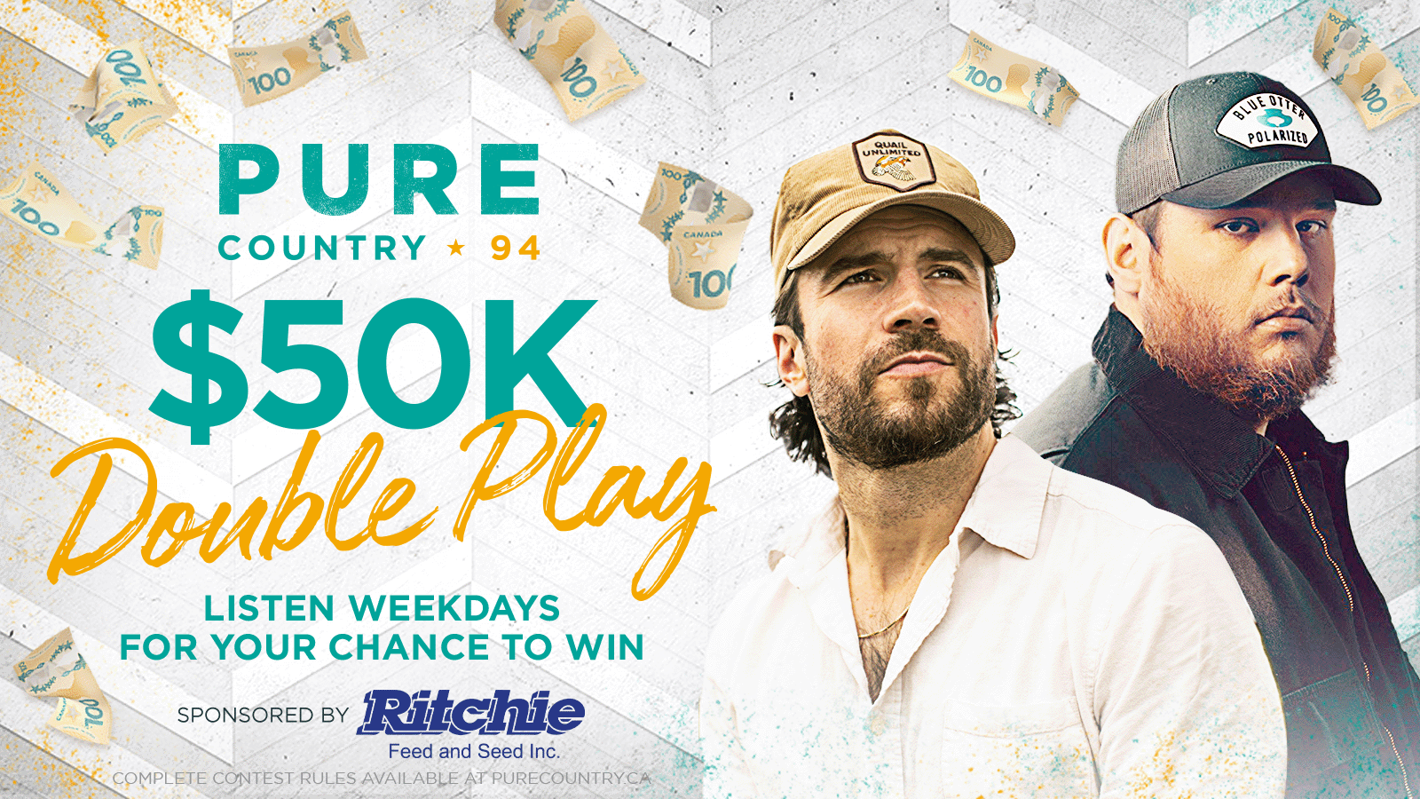 Pure Country 94’s $50K Double Play