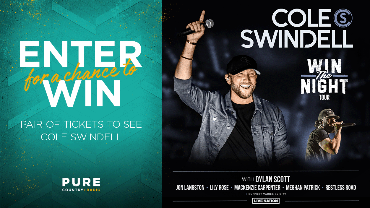 Win a pair of tickets to see Cole Swindell