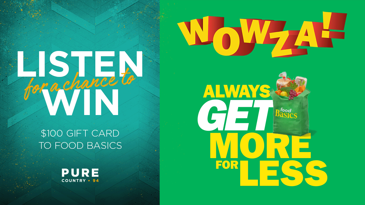 Pure 94 WOWZA! Win a $100 gift card to Food Basics