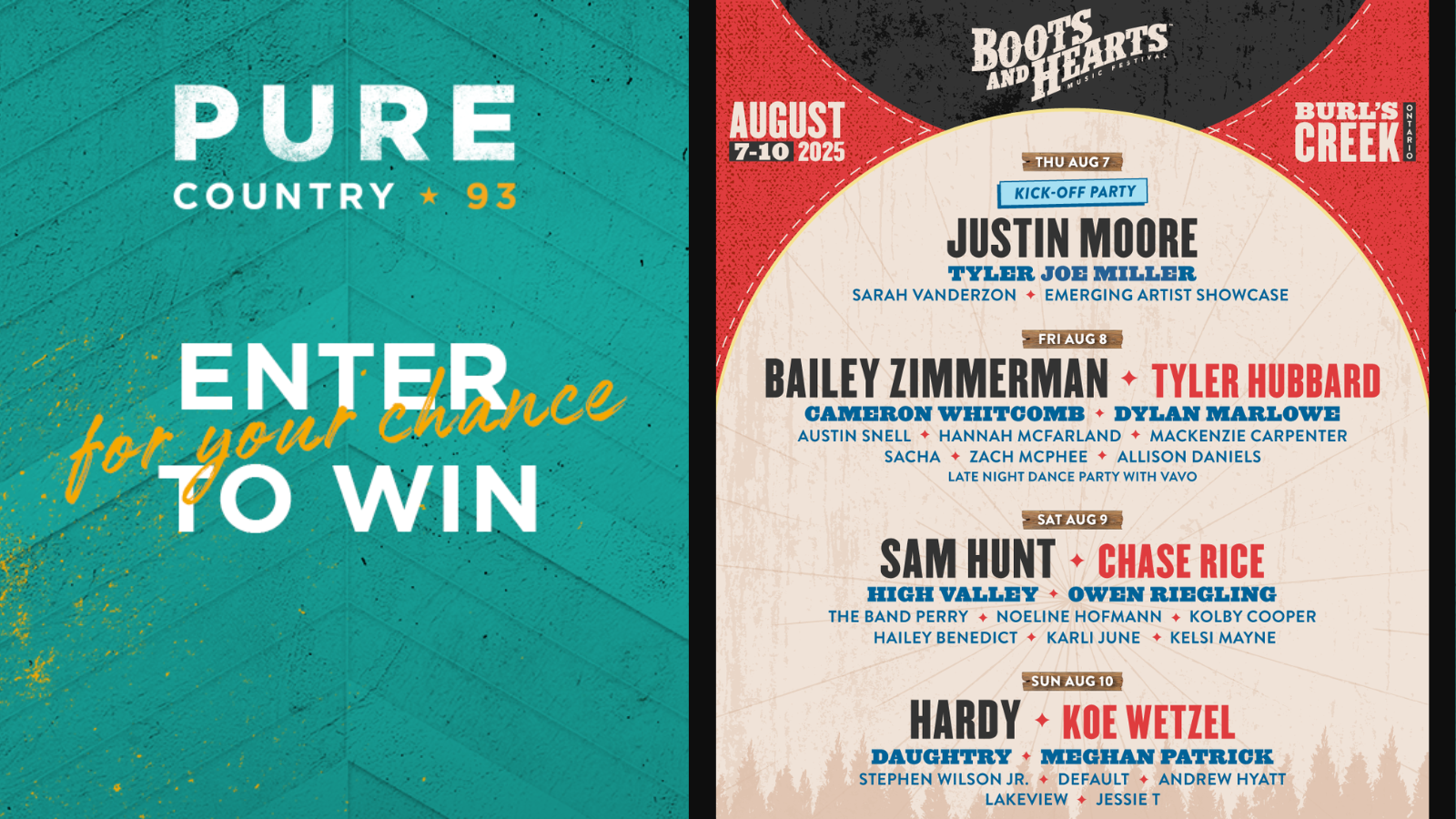 Get Boots Bound with Pure Country 93!